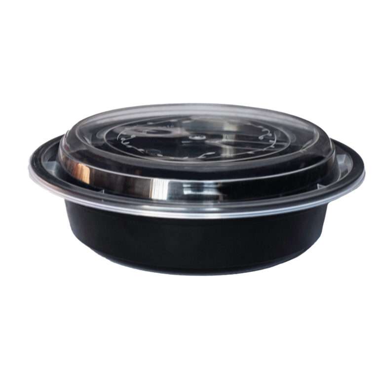 RO-Series Black Round Container: Securely Store & Transport Soups ...