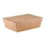 1600ML Plain Brown Kraft Lunch Box - Reusable Paper Lunch box
