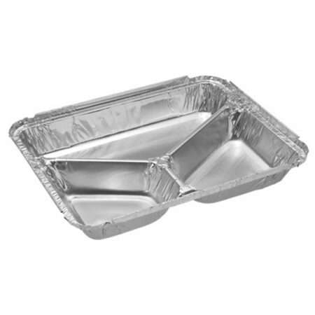 Aluminum Foil Container 3 Compartment with Lids - Ideal for Food ...