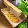 Brown Garlic Bread Boxes 9"x5"x1.5" Inch - Custom Logo Print Options