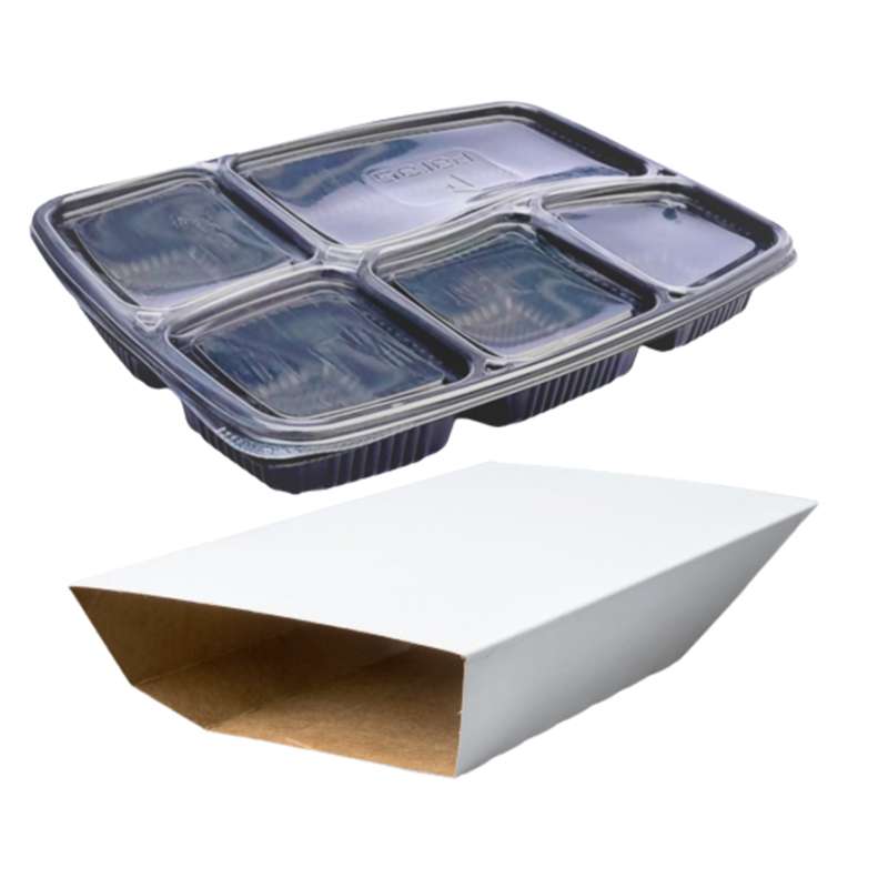 Paper Jacket Big Meal Tray Adjustable - UPKGs