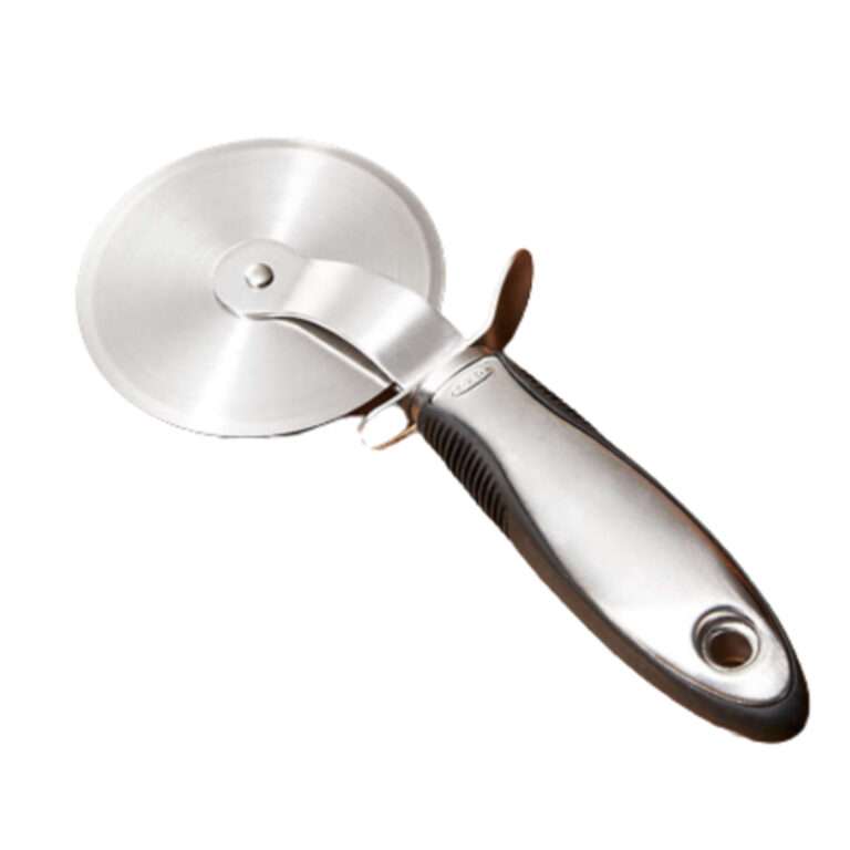 Silver Stainless Steel Pizza Cutter - Effortlessly Slice Pizzas & Baked ...