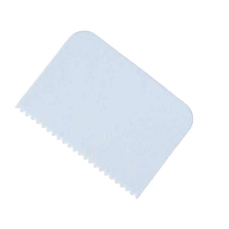 White Plastic Cake Scraper: Perfect Tool for Baking and Decorating