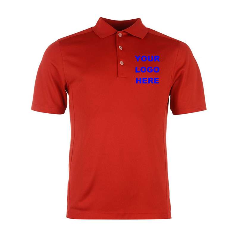 Polo Red T-Shirt for Men | Custom Logo Print